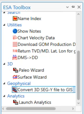 SEG-Y To GIS Conversion Tool